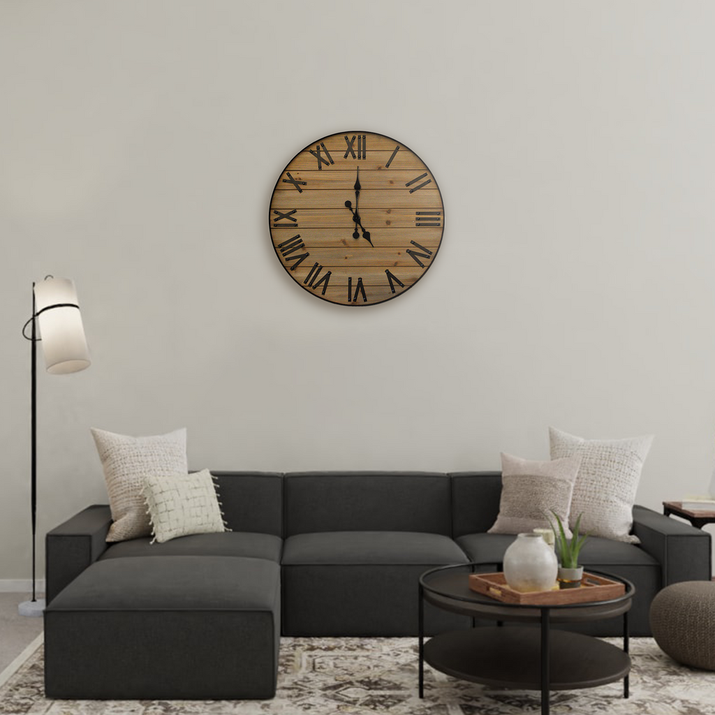 Rustic Clock, 24" – Wall Charmers