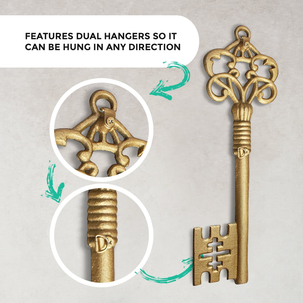 Gold Skeleton Key Decor - FREE 2 Day Shipping + Hassle-Free Returns ...