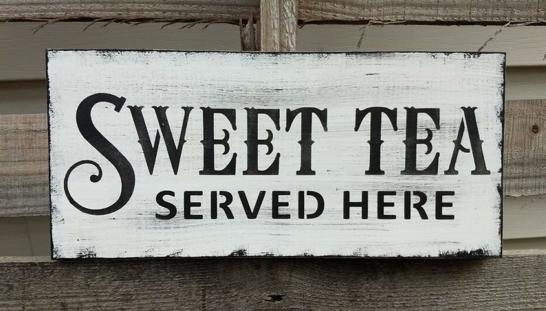 Vintage Iced Tea Sign